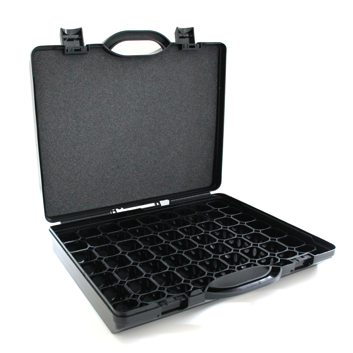Large Plastic Case with 37mm Grid System 10mm Foam - hsconline