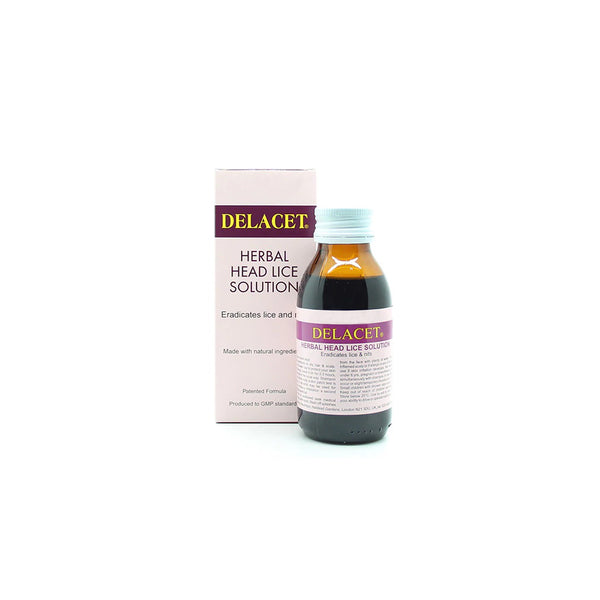 Delacet Herbal Head Lice Solution 100ml - hsconline